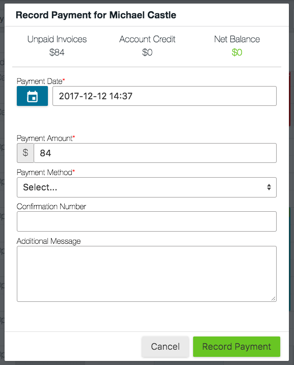 Receipts - owlpracticesuite